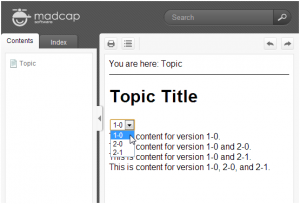 Version Filters in HTML5 Output – Flare for Programmers