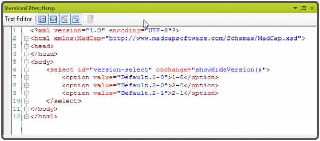 Version Filters in HTML5 Output | Flare for Programmers